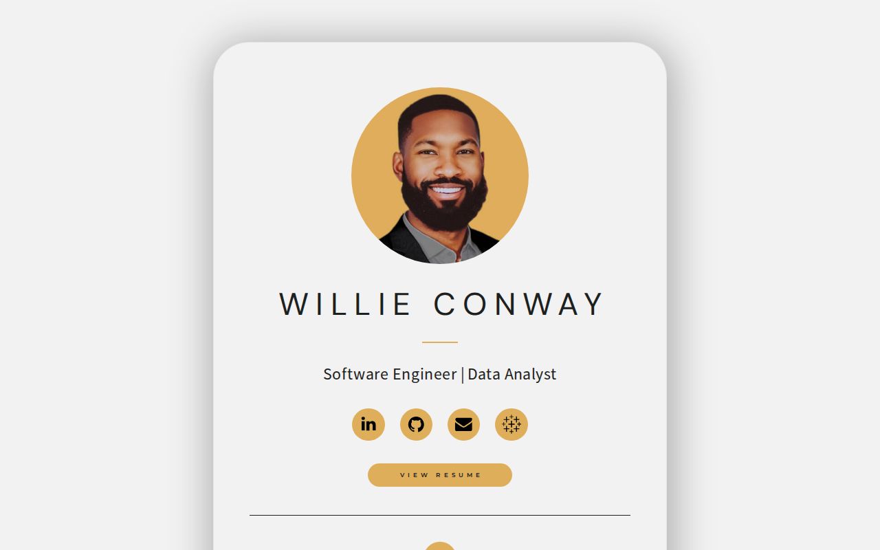 Willie Conway I Software Engineer | Data Analyst